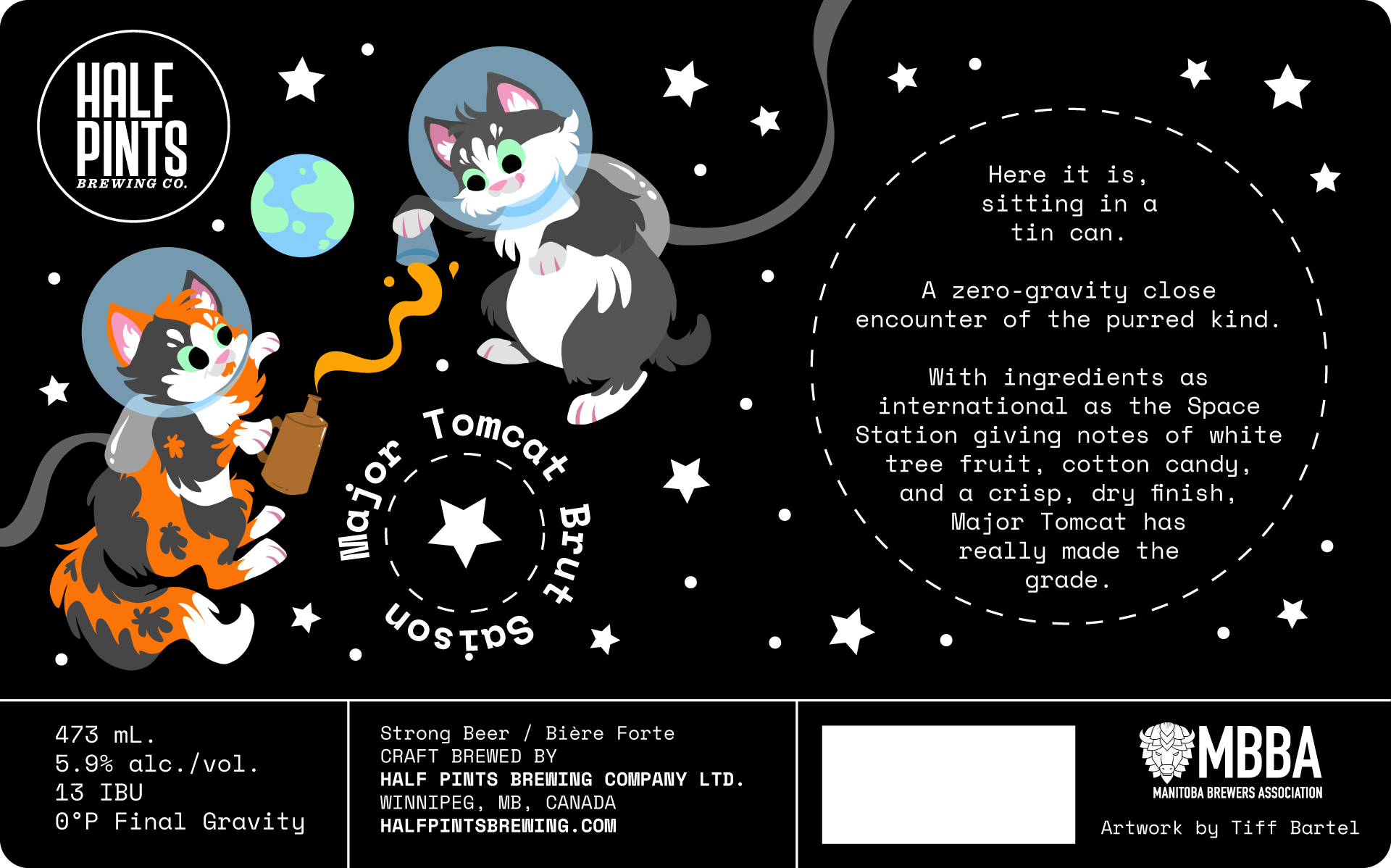 Half Pints’ Major Tomcat Brut Saison – Tiff Bartel